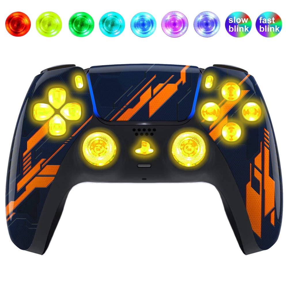 Orange Mecha Silent Modz LED Light Up Buttons Wireless Custom ...