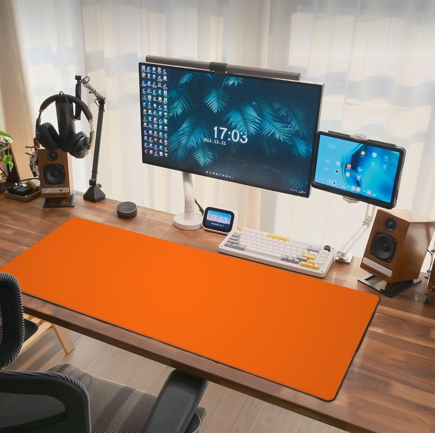 Orange Mouse Pad Extended Large Gaming Mousepad XL Big Long Oversized ...