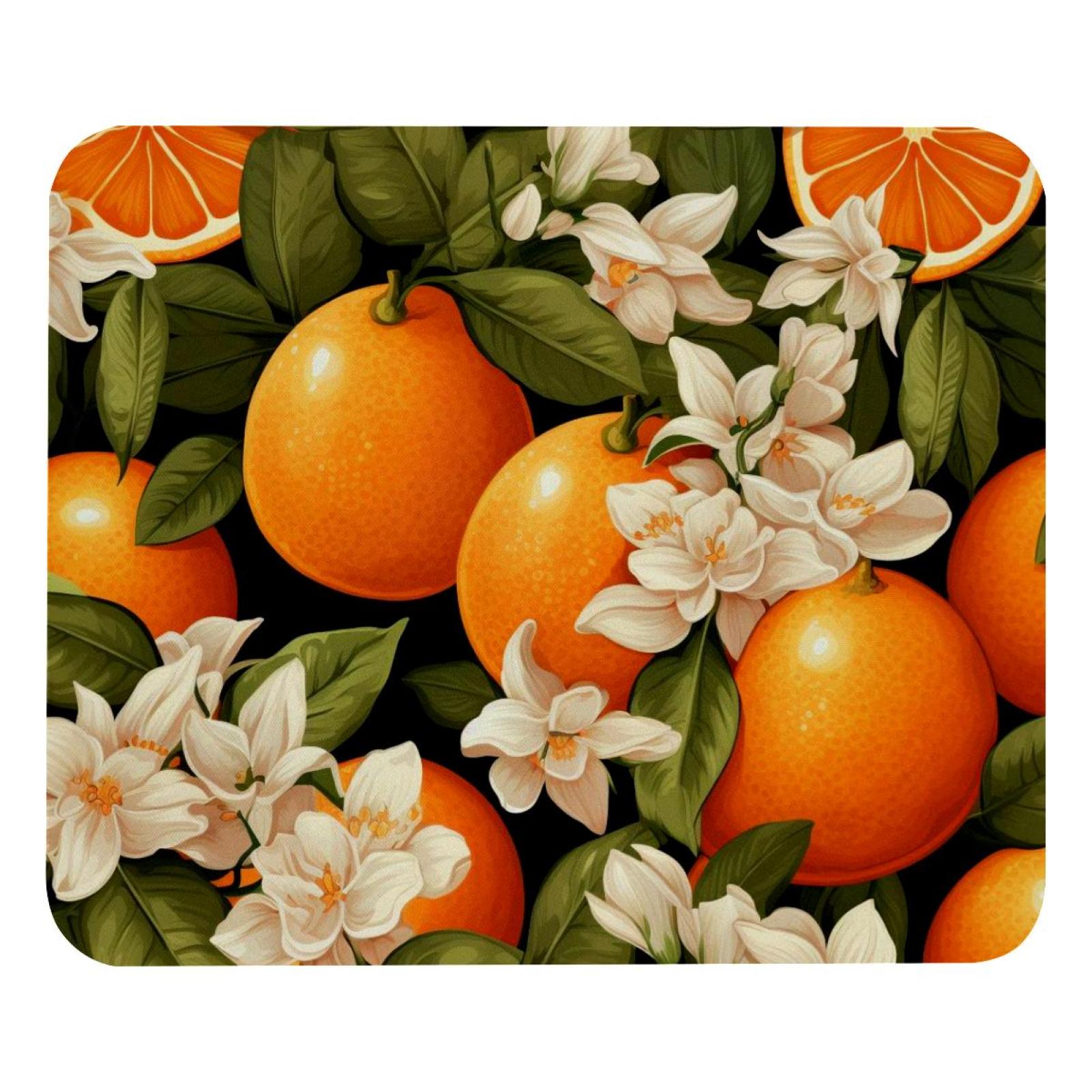 Orange Mouse Pad , Soft Cute Computer Mouse Mat with Rubber Base, Easy ...