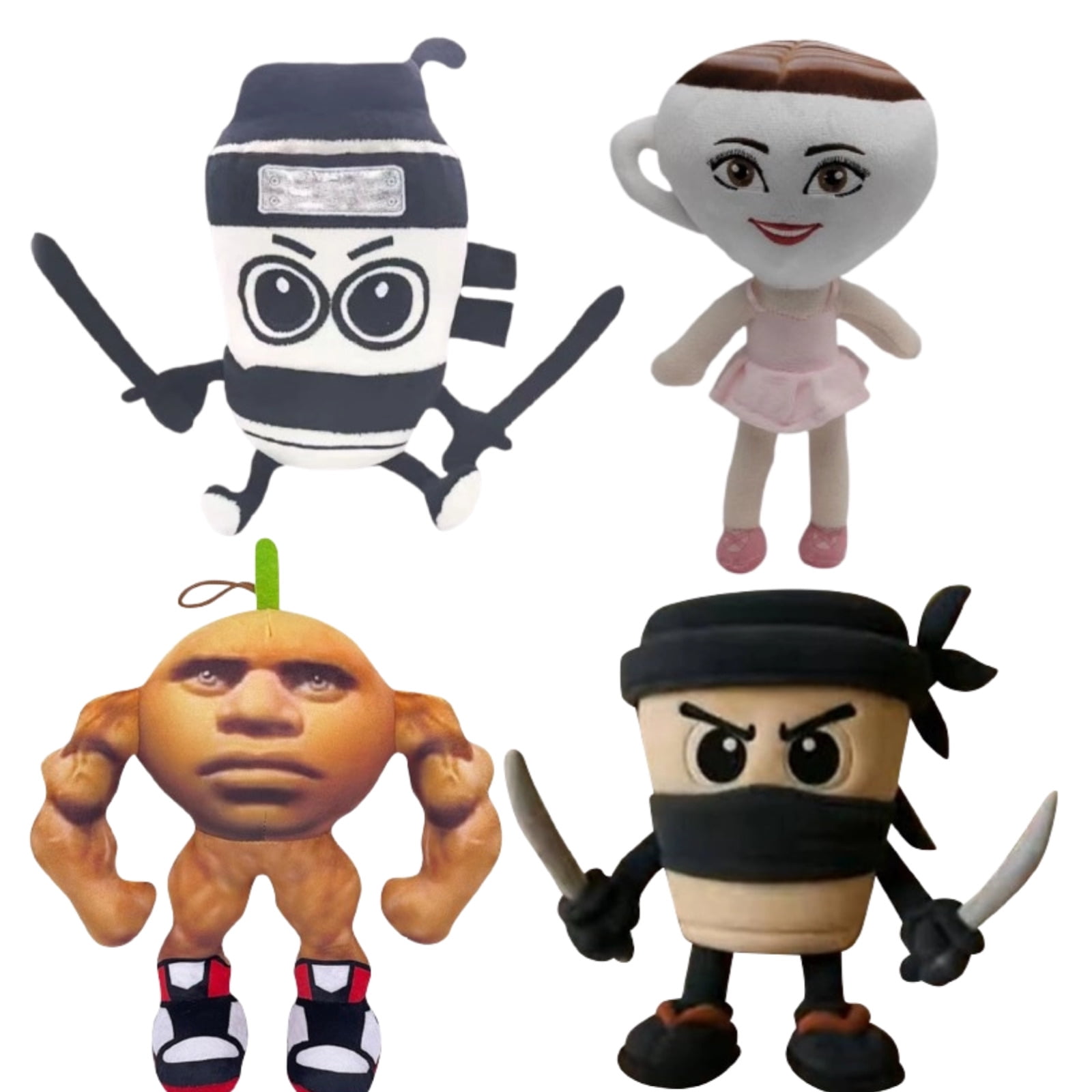 Orange Muscle Man Funny Italian Brainrot Funny Ornament Plushies Soft ...