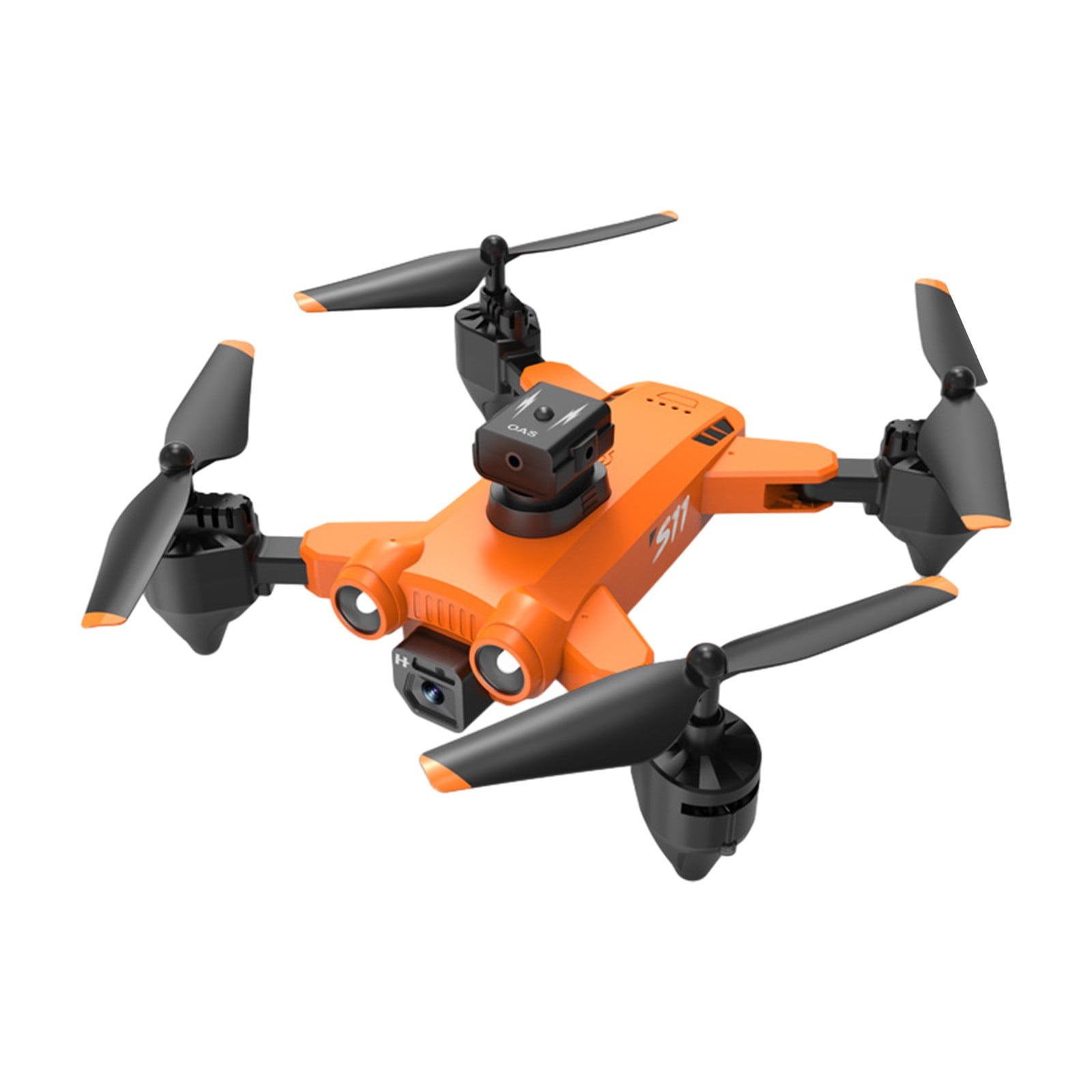 Orange Optical Flow Drone With 4K Camera And Foldable Design For 4 Way ...