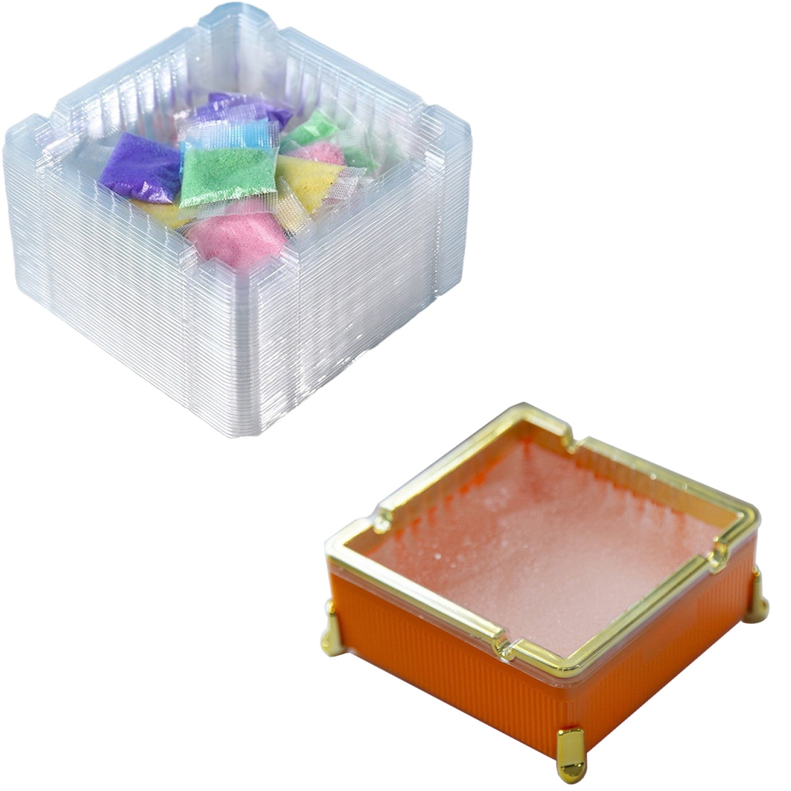 Orange Orange Disposable Ashtrays 30 Pieces With Plastic Ashtray For ...