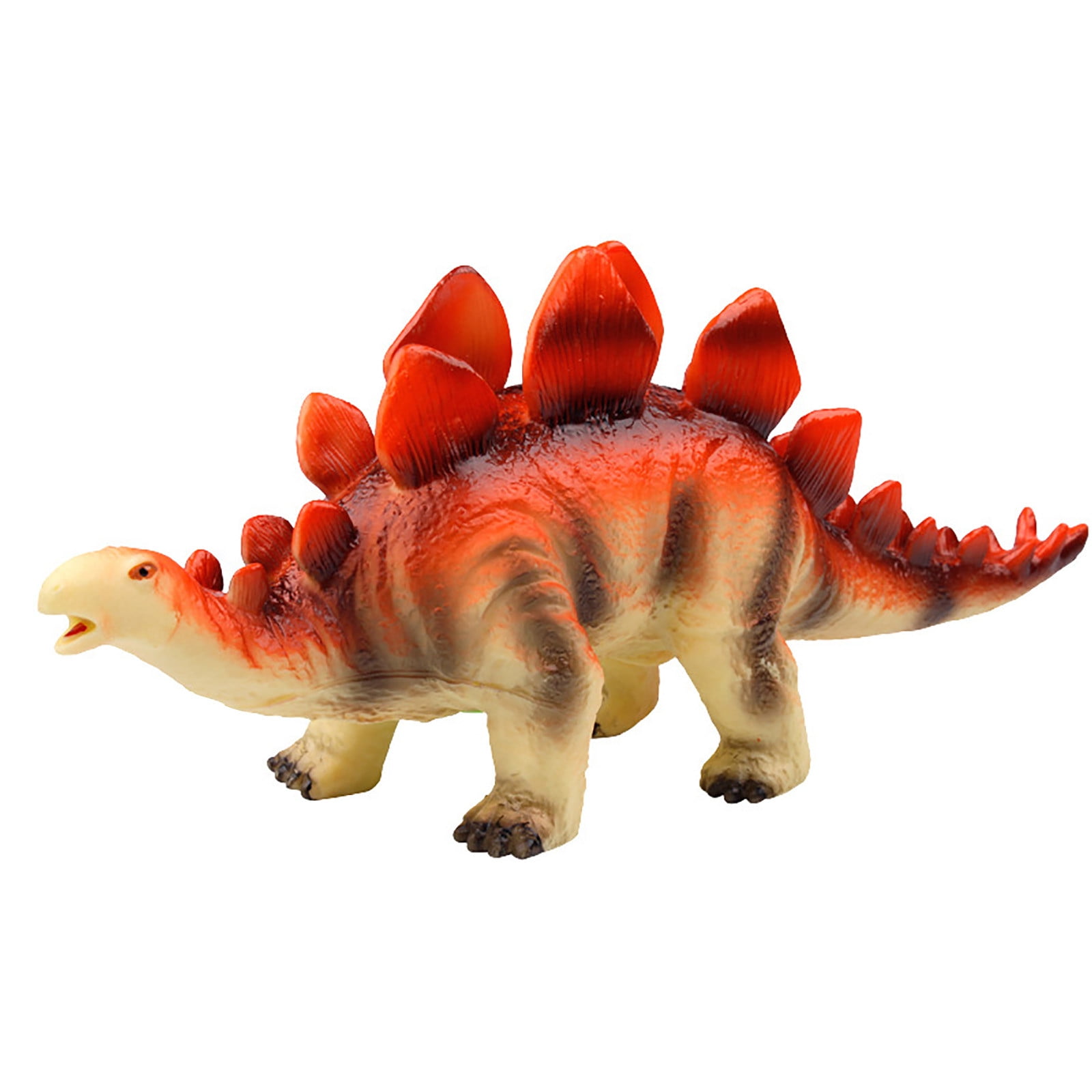 Orange Orange Simulation Soft Rubber Dinosaur Toy Pvc Intelligent ...