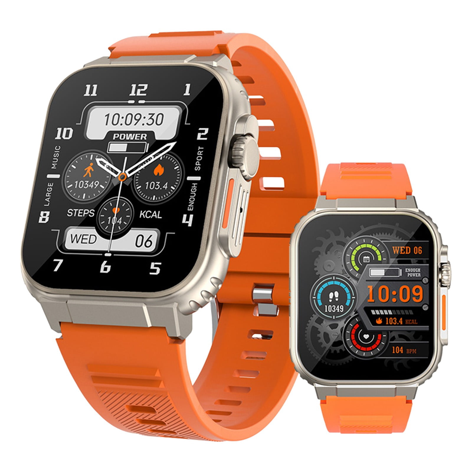 Orange Orange Smart Watch 1.96 Inch Hd Screen Bluetooth Call 2.1X1.7 ...