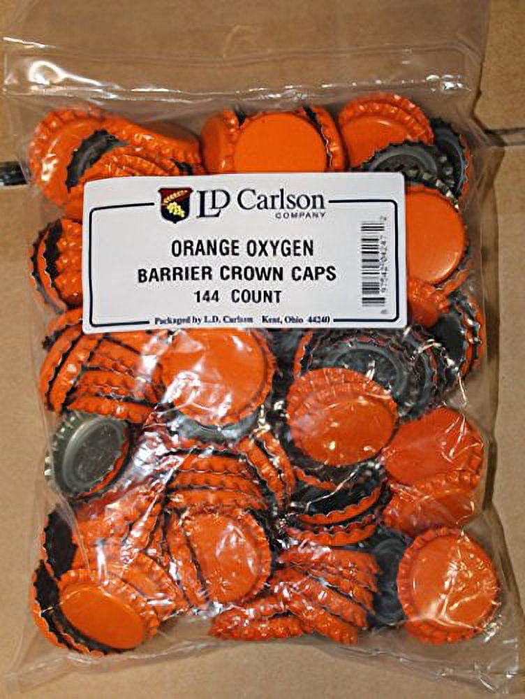 Orange Oxygen Barrier Crown Caps 144 ct - Walmart.com