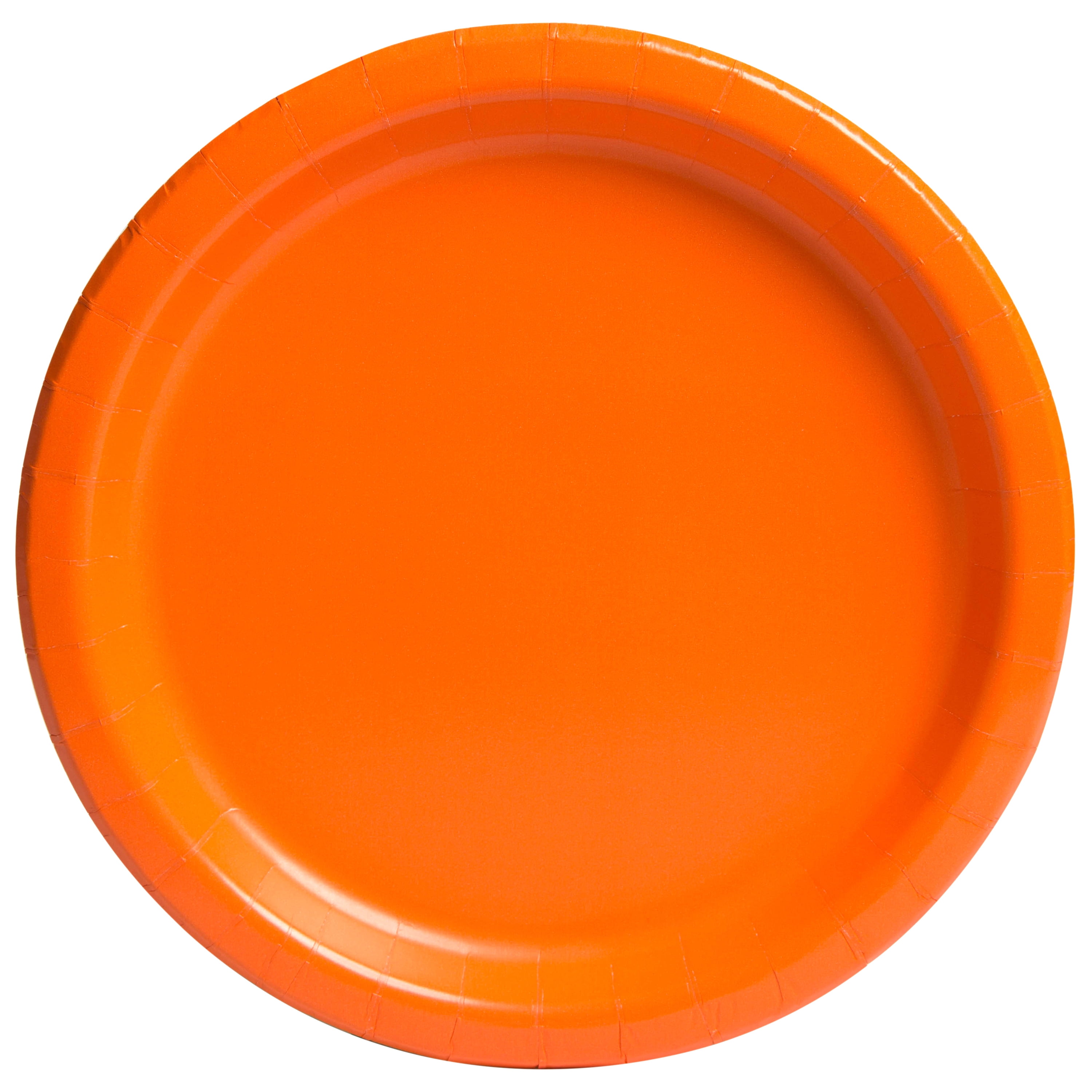 Orange Paper Dinner Plates, 9in, 16ct - Walmart.com