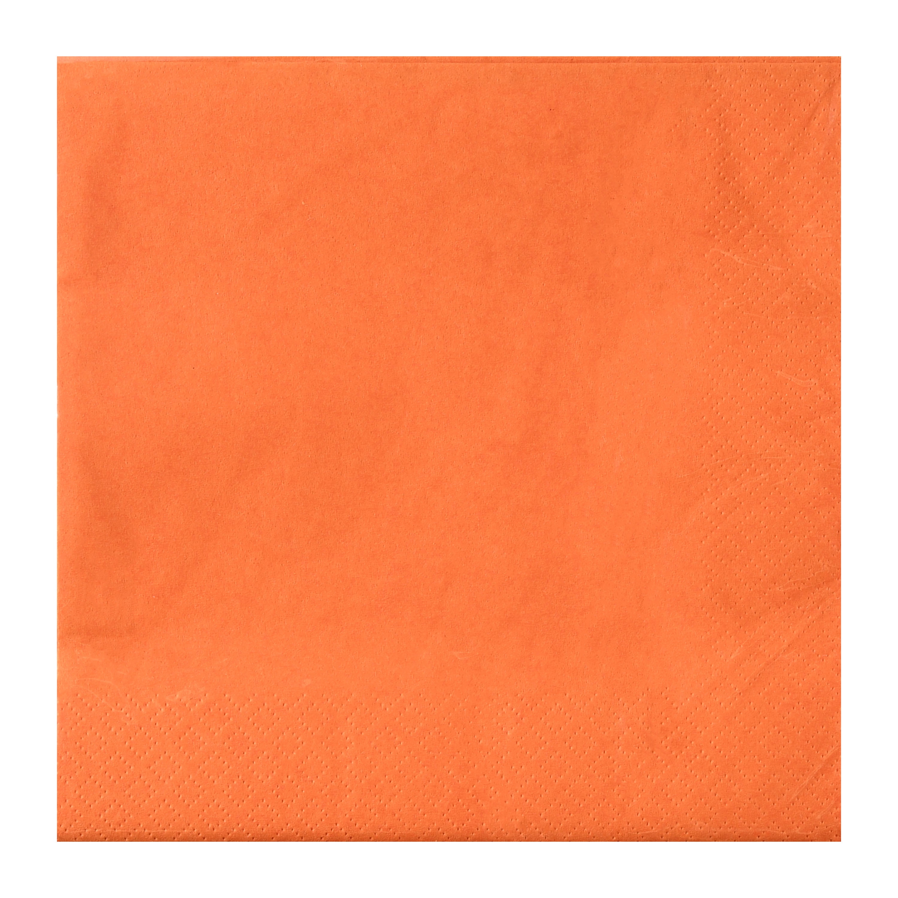 Orange Paper Luncheon Napkins, 6.5in, 20 Count - Walmart.com
