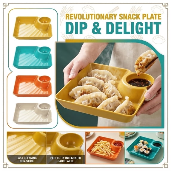 Orange Party Serving Trays, Chips and Dip Serving Dish, Platters for ...