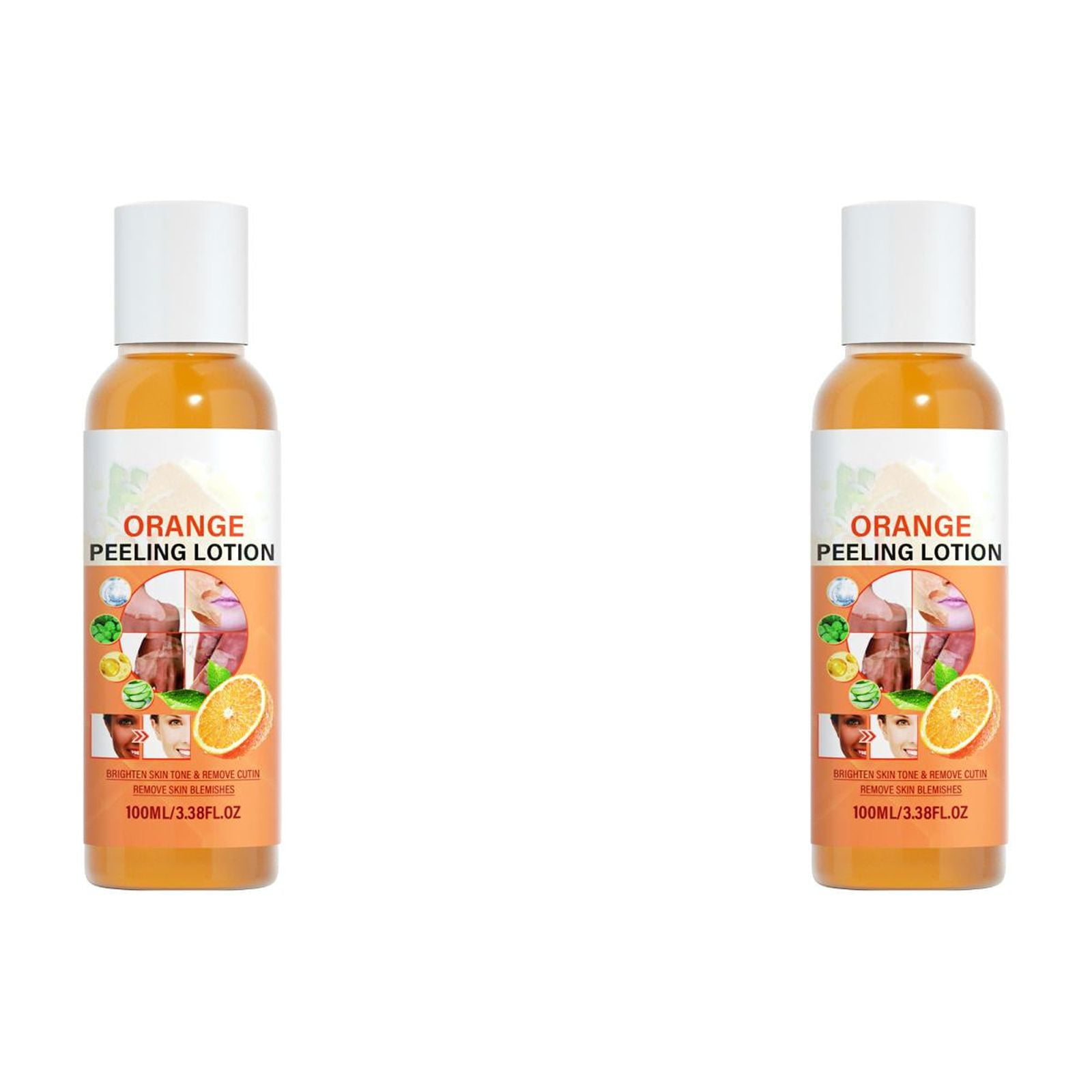 Orange Peel Body Lotion Lighten Dark And Whiten Skin Moisturizing And Gentle Exfoliating Skin