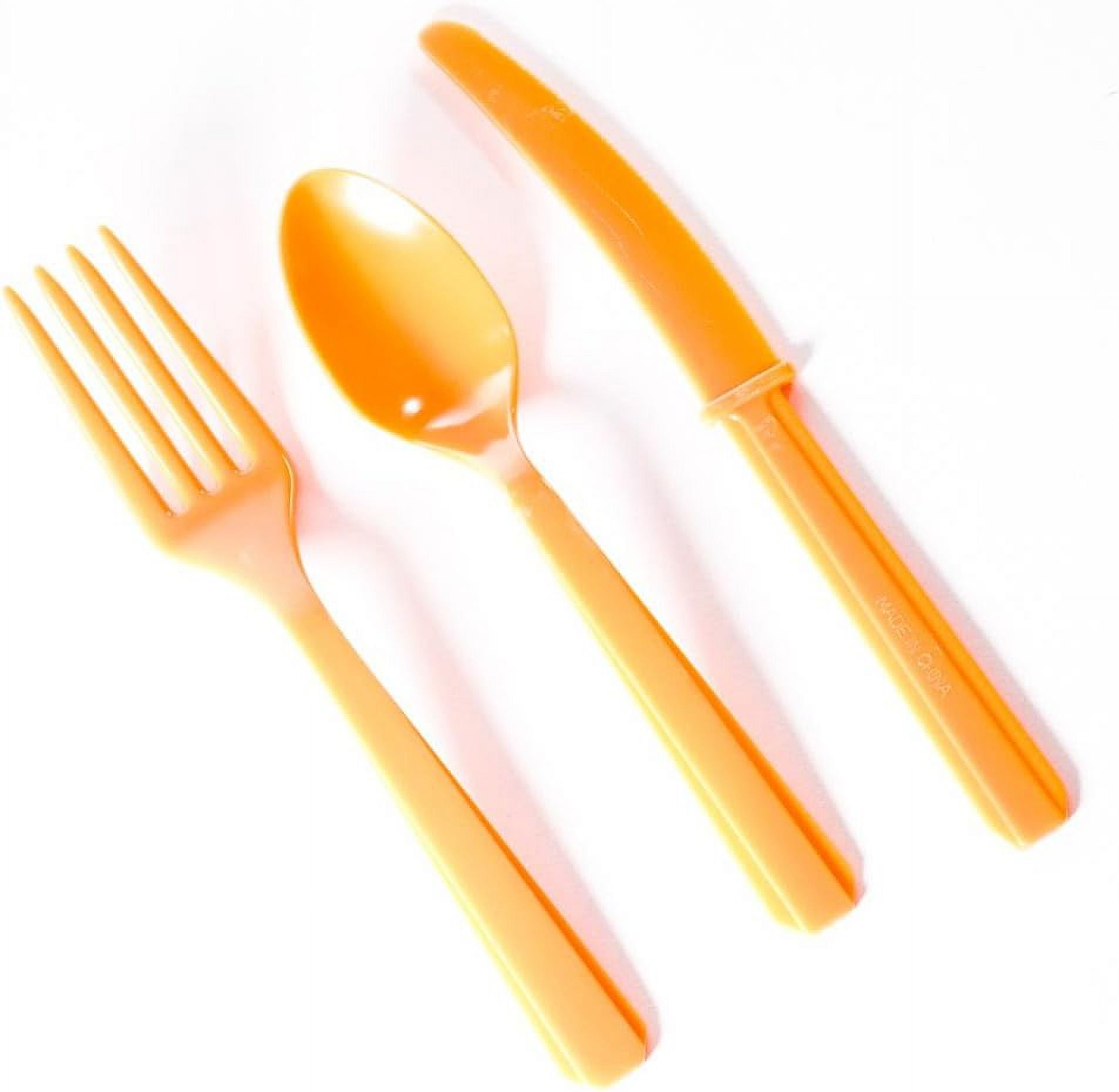 Orange Peel Heavy Weight Assorted Cutlery 24pc - Walmart.com