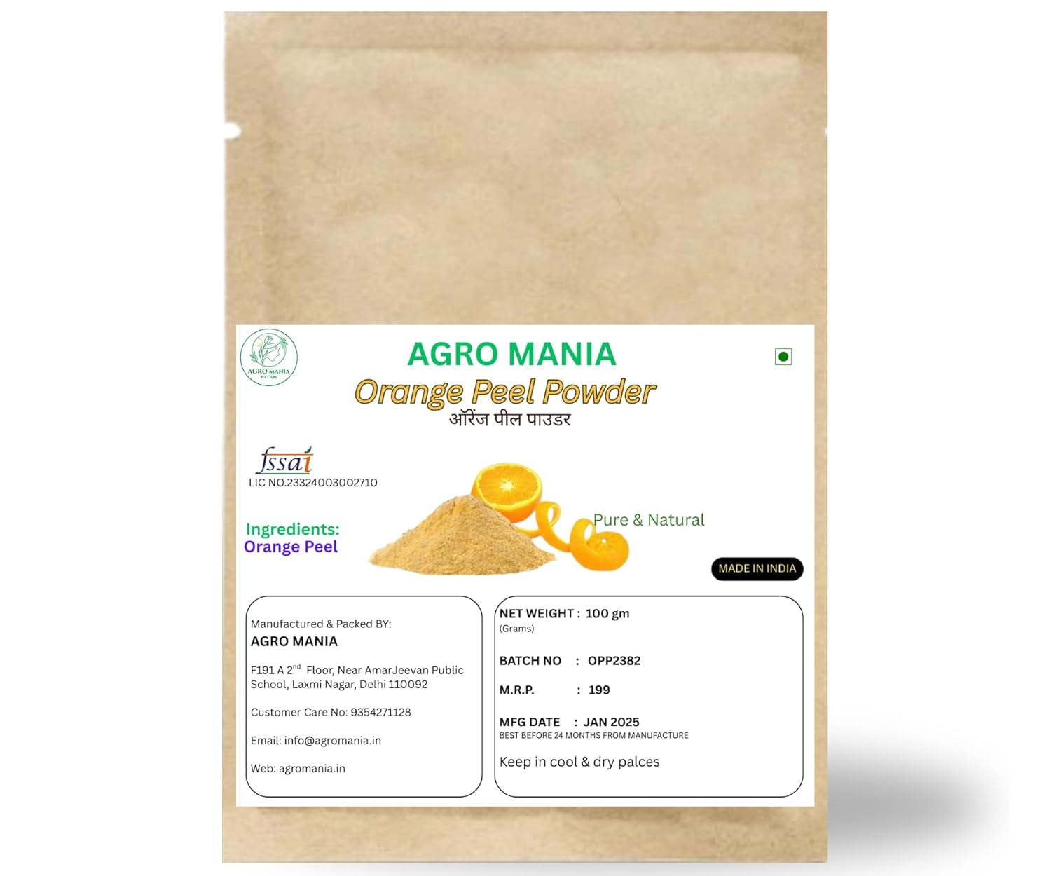 Orange Peel Powder For Skin and Face No Chemical No preservative Help ...