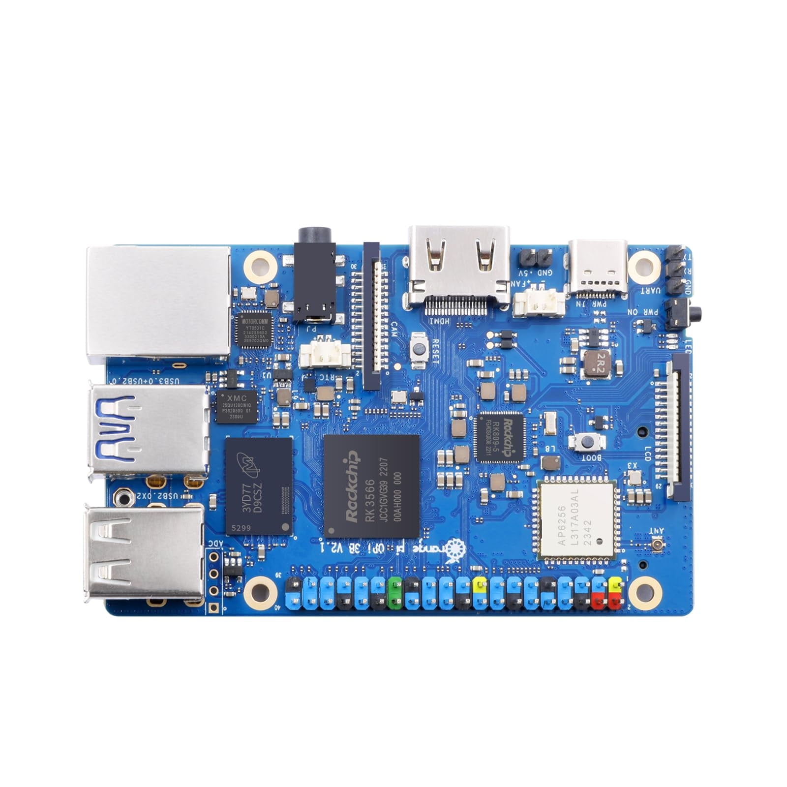 Orange Pi 3B 4GB RRF12 LPDDR4/4X Rockchip RK3566 Quad-Core 64-Bit Single Board Computer with ...