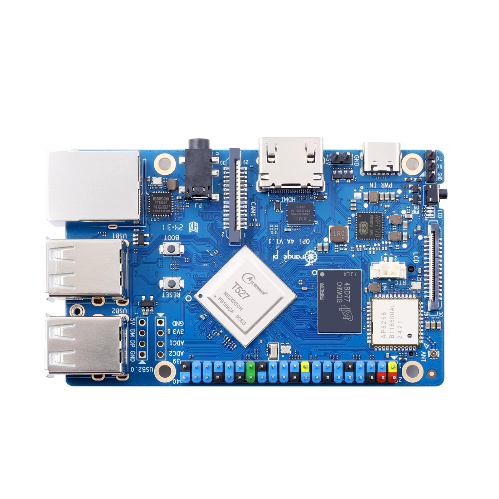 Orange Pi 4A 2GB/4GB KEF16 Allwinner T527 with RISC-V Coprocessor ...