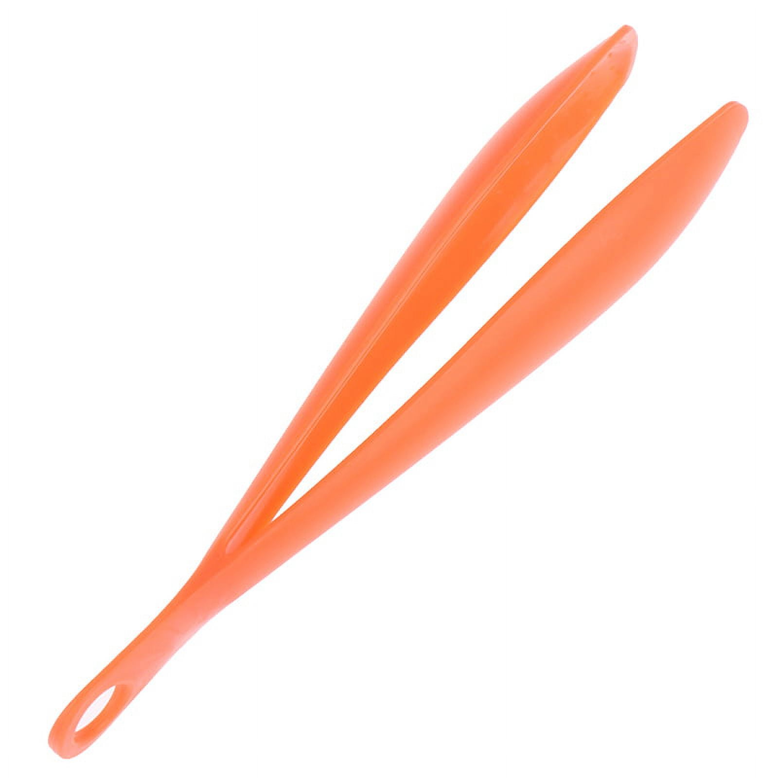 (Orange) Plastic Food Tongs Barbecue Clip Food Salad Tong Kitchen ...