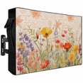 Orange Poppy Outdoor TV Cover 52 to 55 inch Flower Hand-painted Floral ...