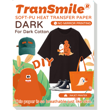 Pen+Gear Dark Fabric Transfer Paper for Colored Fabrics, Inkjet ...