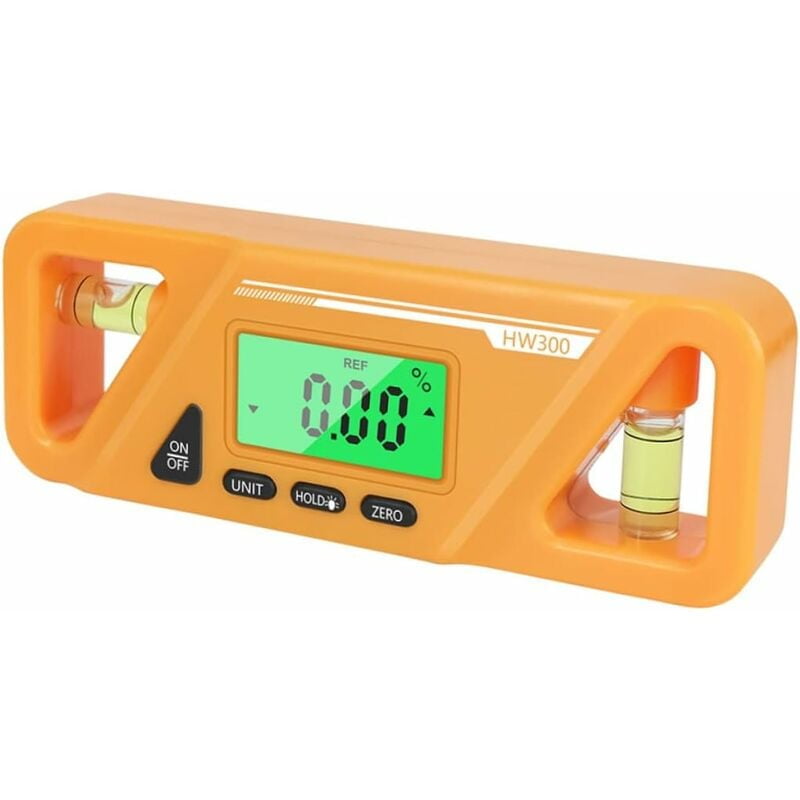 Orange Protractor Inclinometer Digital Angle Finder Building Leveling ...