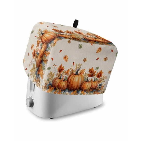 Orange Pumpkin Fall Toaster Cover 4 Slice, Large Kitchen Appliance ...