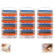 Cremo Barber Grade 5-Blade Mens Razor Cartridges with Pull-Back Trimmer ...