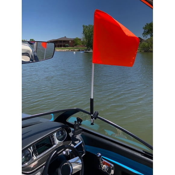 Orange Flag Boat