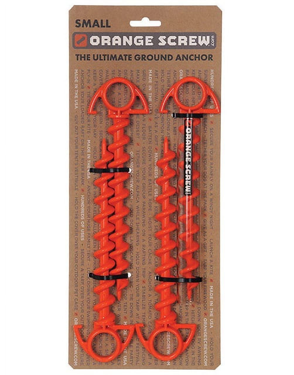 Orange Screw 2525-H-102 Small Ground Anchor, Orange, 9-1/2" H - Walmart.com