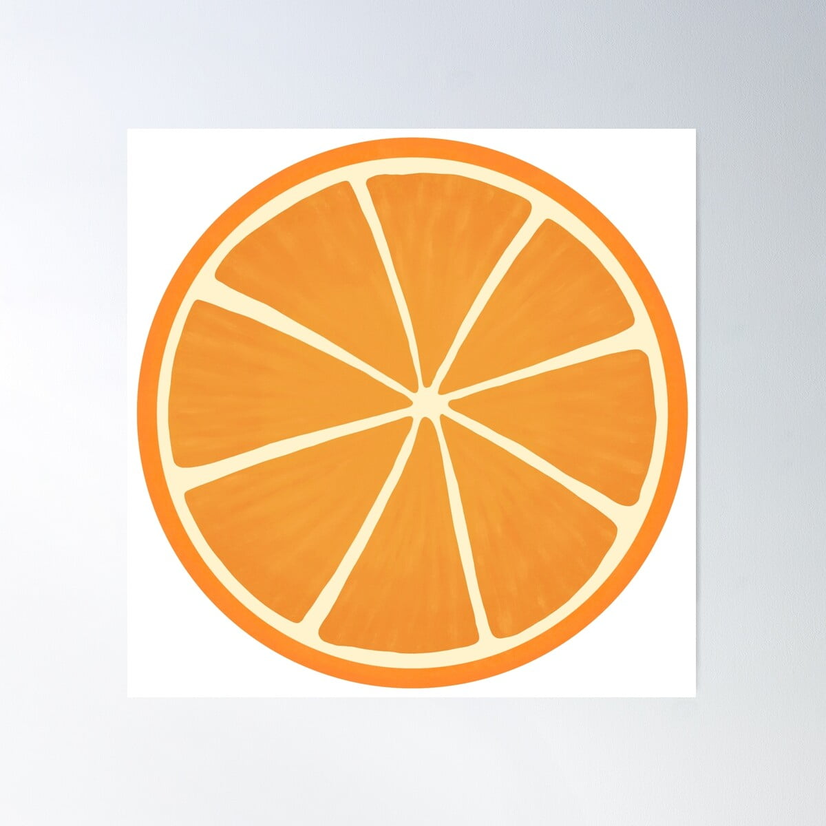 Orange Slice Poster Wall Art, Modern Wall Decor For Living Room Bedroom ...