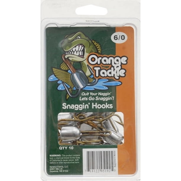 Orange Snagging Hooks 10 Count, 6/0, Green - Walmart Business Supplies