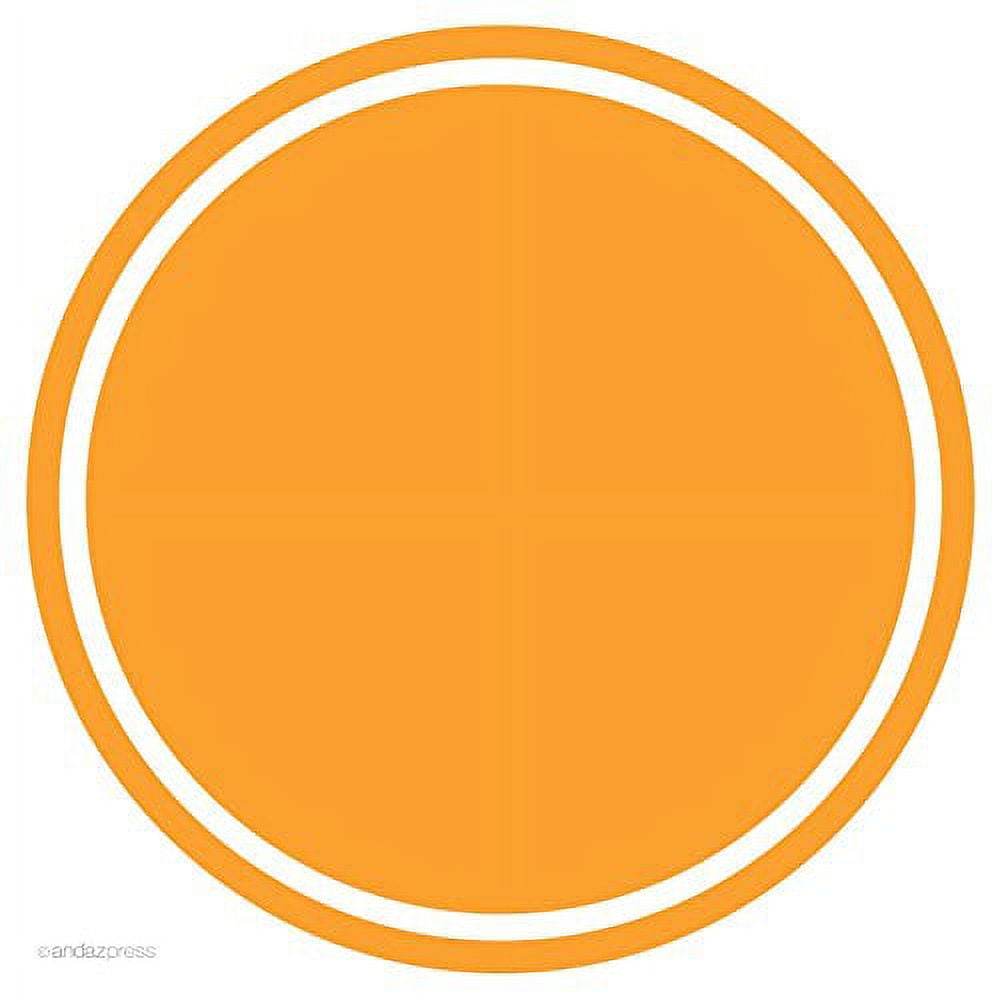 Orange Solid Color Circle Gift Labels, 40-Pack - Walmart.com