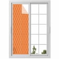 Orange Stripes Window Privacy Film, Simple Geometric Modern Monochrome ...