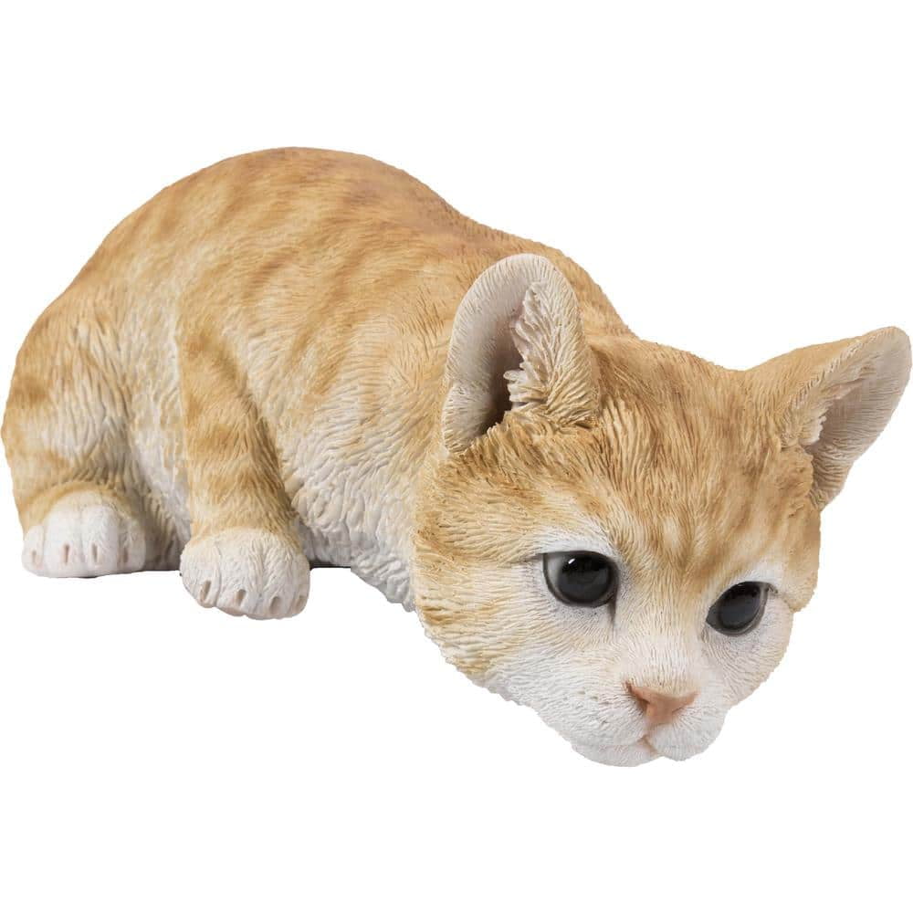 Orange Tabby Cat Looking Over Ledge Statue - Walmart.com