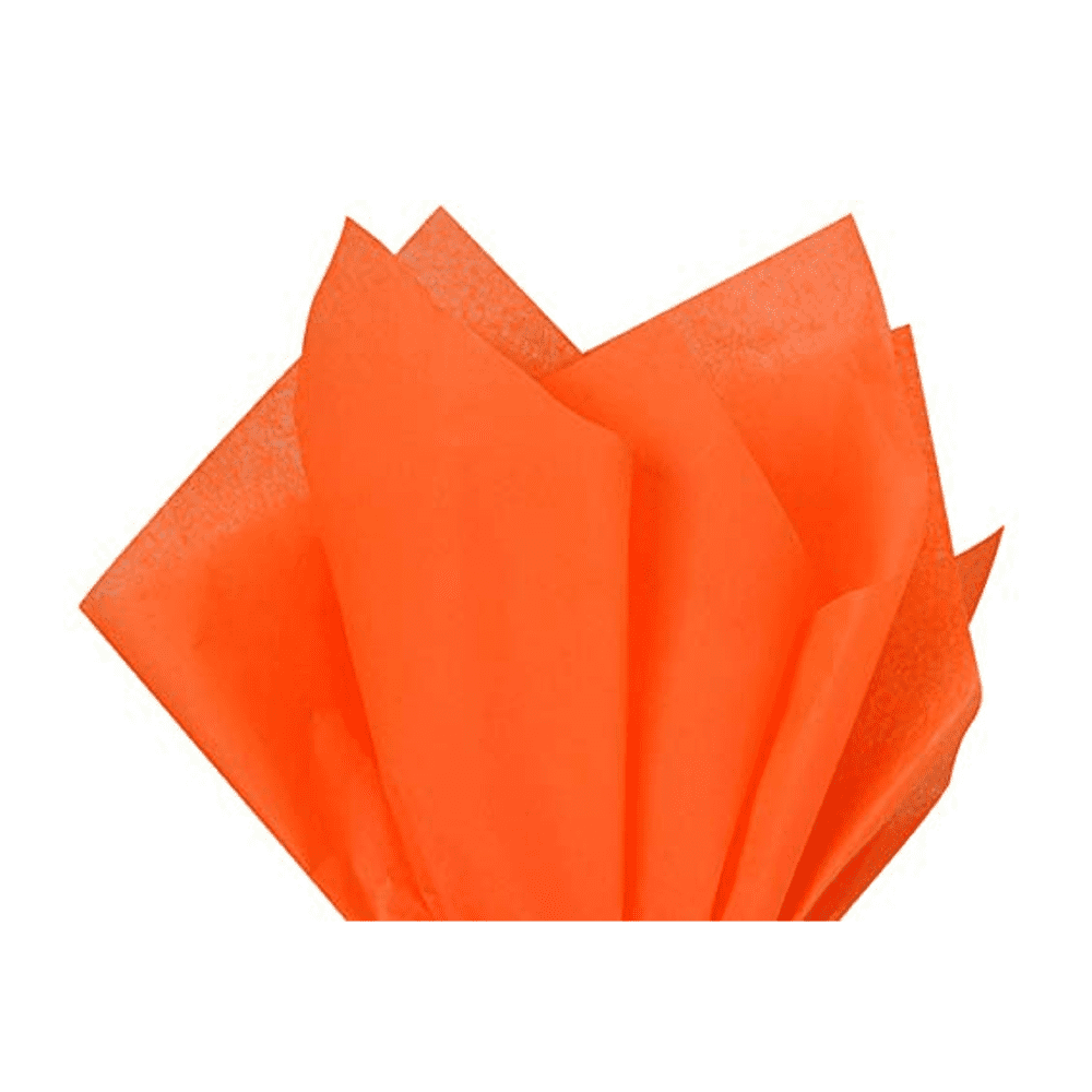 Orange Tissue Paper Squares, Bulk 10 Sheets, Premium Gift Wrap Feronia ...