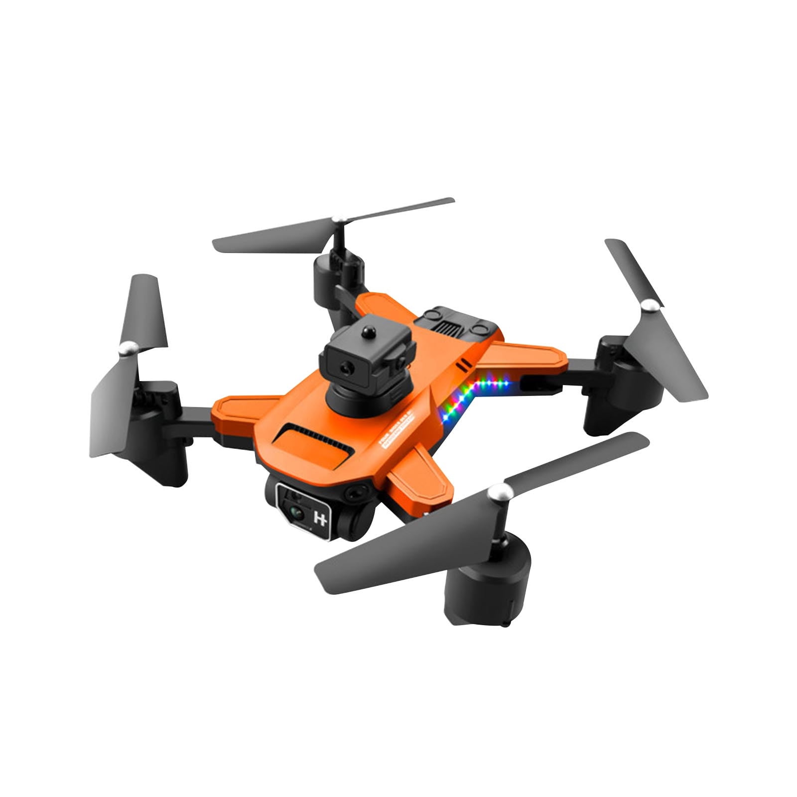 Orange Uav Drone With 4K Camera Headless Mode Long Flight Time Gift For ...