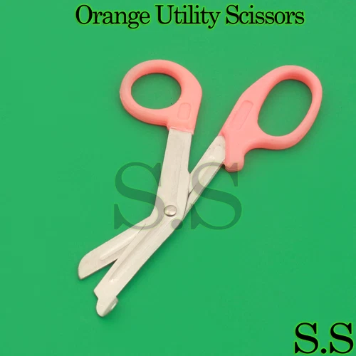 Orange Utility Scissor 5.5" & 7.25" Multi-Purpose Diy Ems Universal 2 ...