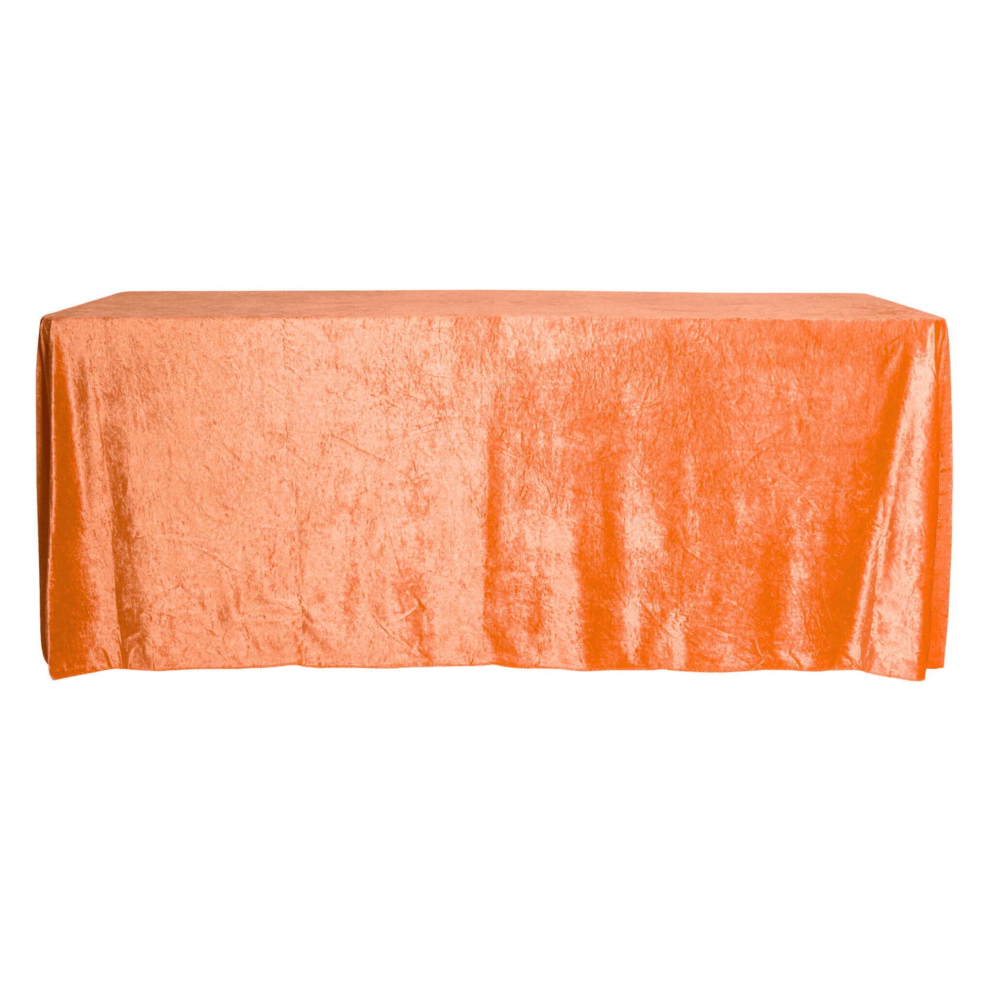 Orange Velvet Tablecloth 90 x 132 Inch for Wedding Reception, Party ...