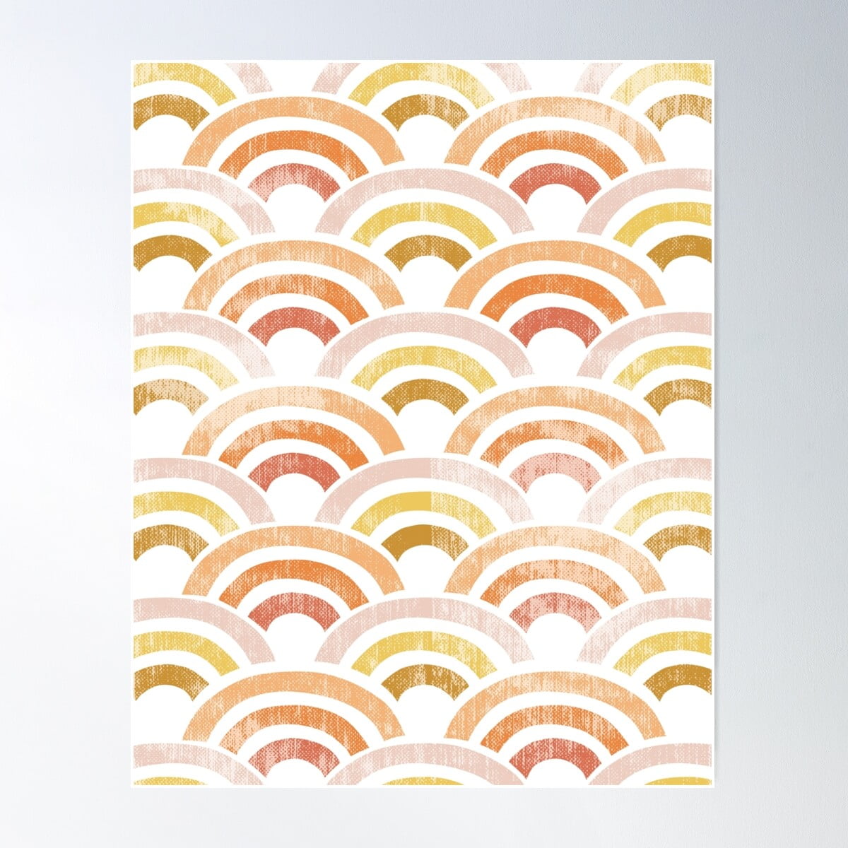 Orange Vintage Rainbows For Nursery Poster Wall Art, Modern Wall Decor ...