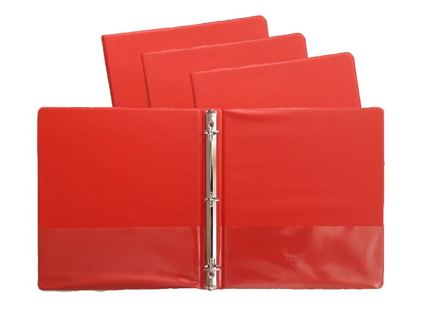 Multipacks Orange Vinyl Standard 3-Ring Binders, 1-Inch, for 8.5" x 11 ...