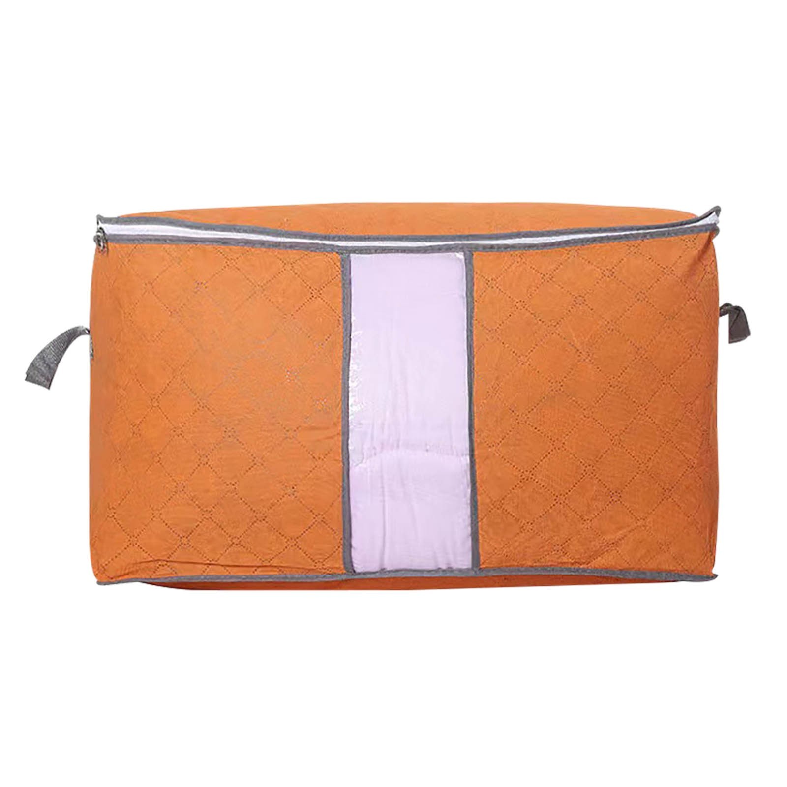 Orange Visual Storage Bag, Quilt Sorting Bag, Non-woven Fabric, Folding ...