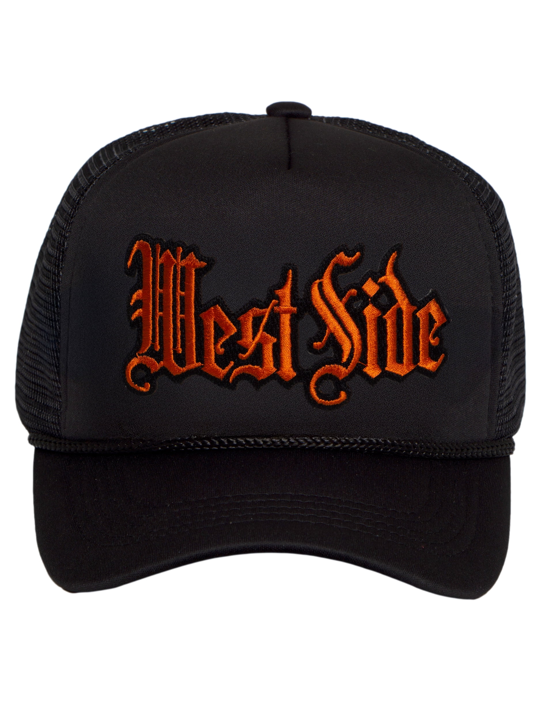 Orange West Side Trucker Hat – Old English Snapback Vintage Streetwear ...