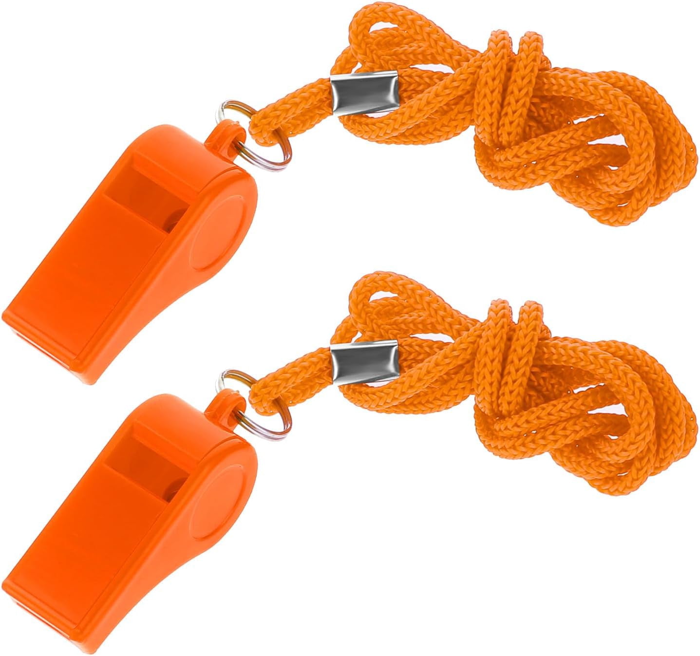Orange Whistle, 2 Packs Whistle for Coaches, Loud Clear Crisp Referee ...