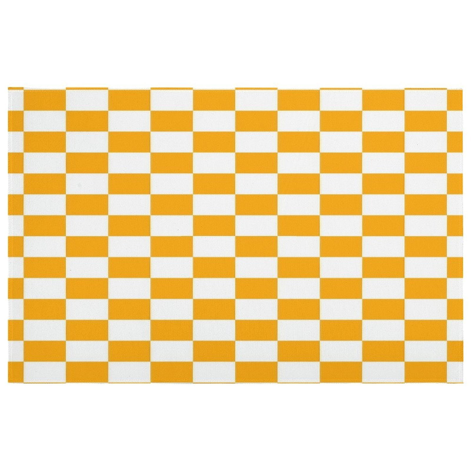 Orange White Checkered Pattern Adult Home Decor Bedroom Living Room ...