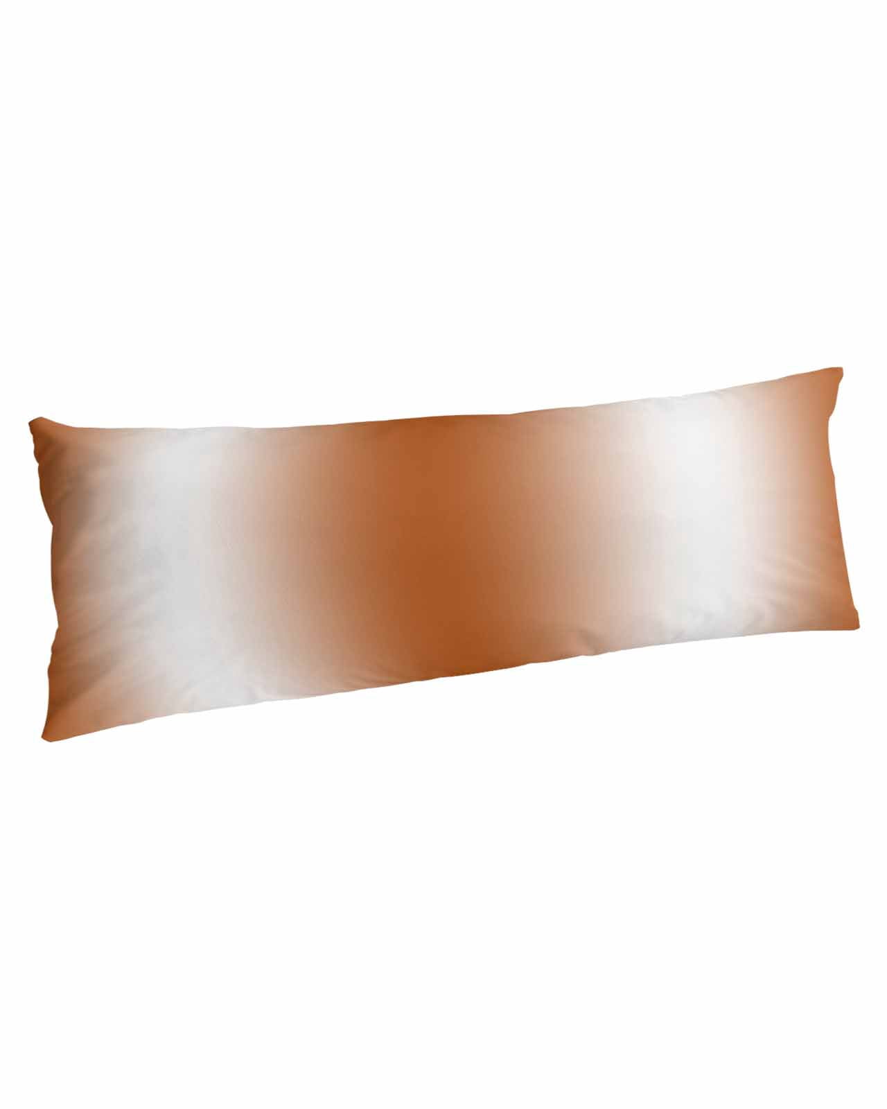 Orange White Ombre Body Pillow Covers, Farmhouse Country Minimalist Art ...