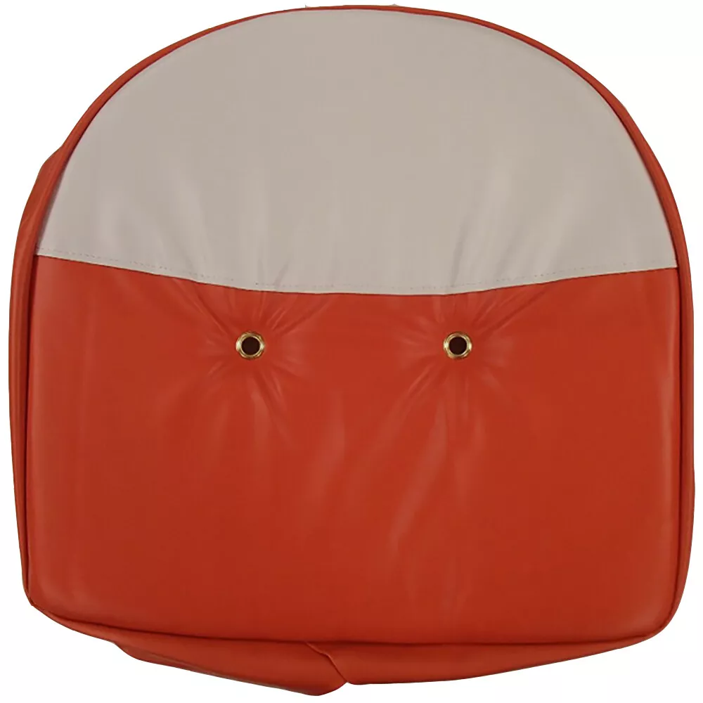 Orange/White Universal 21" Pan Style Tractor Seat Cushion Bottom 1 ...