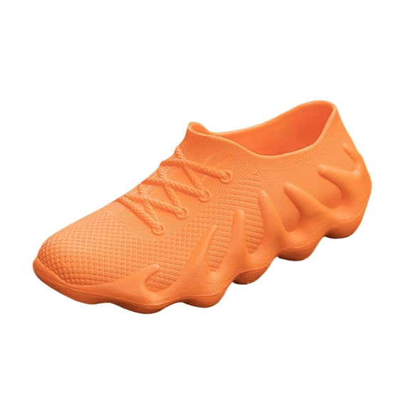 Orange Women'S Shallow Mouth Soft Sole Rain Boots Low Top Waterproof ...