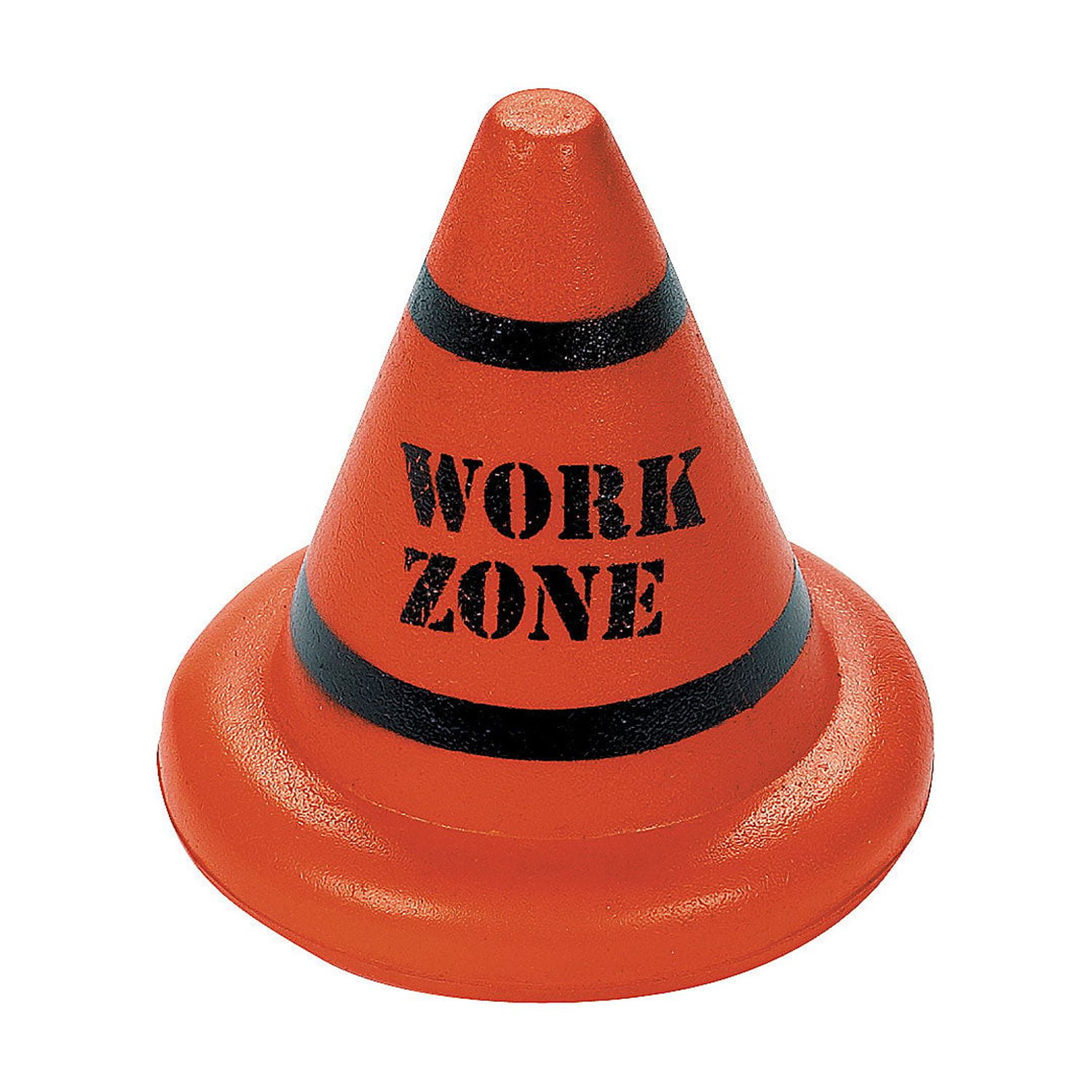Orange "Work Zone" Cone Stress Toy - 12 Pieces - Walmart.com