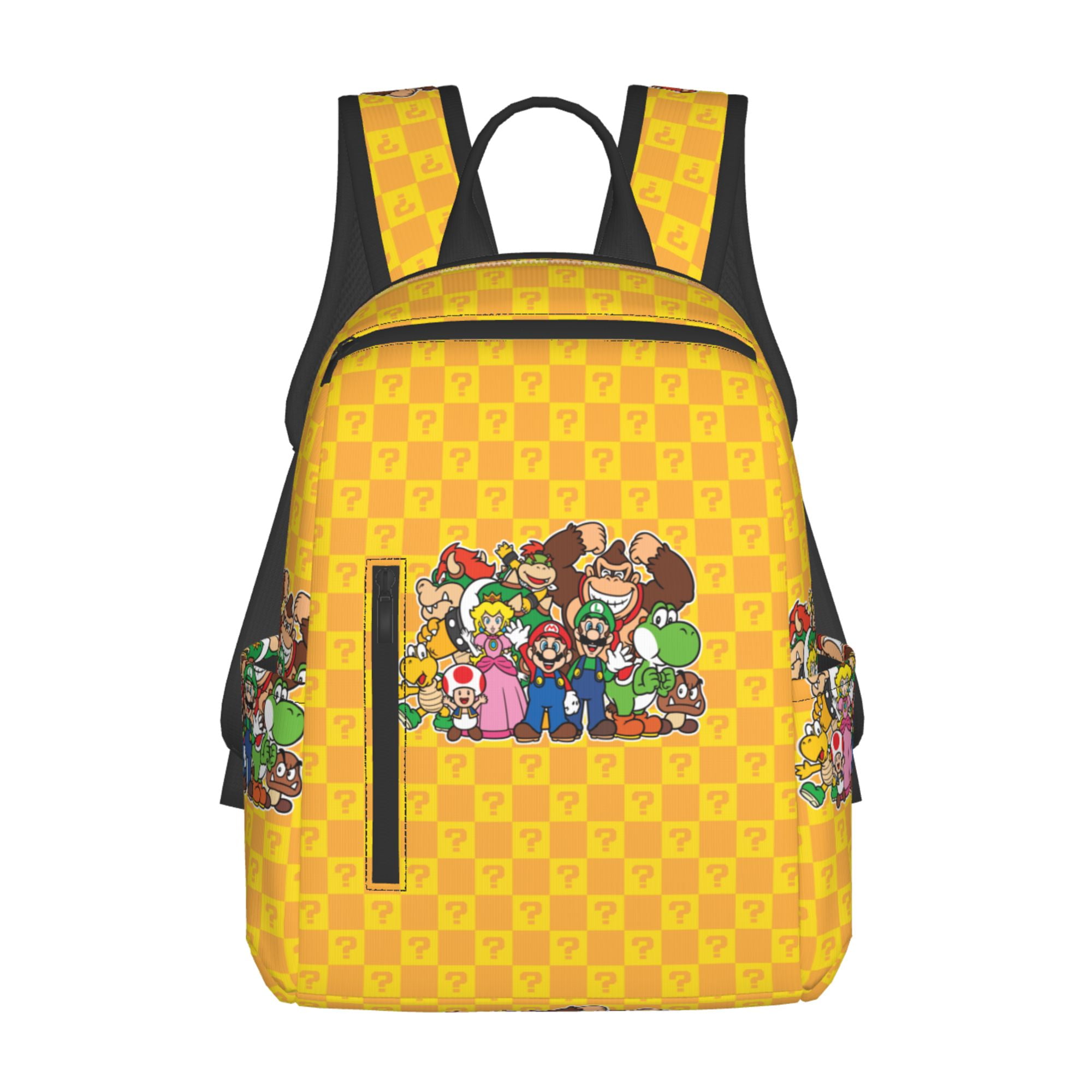 Orange Yellow Su-per Ma-rio Lightweight Backpack, Holiday Travel ...