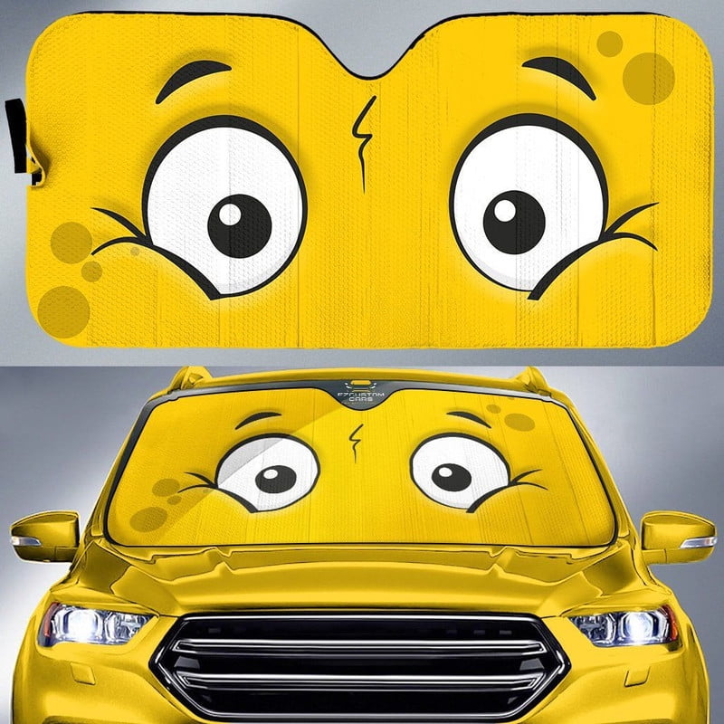 Orange Yellow-Sunshades Reflector Anti Uv Protector Evil Eyes Custom ...