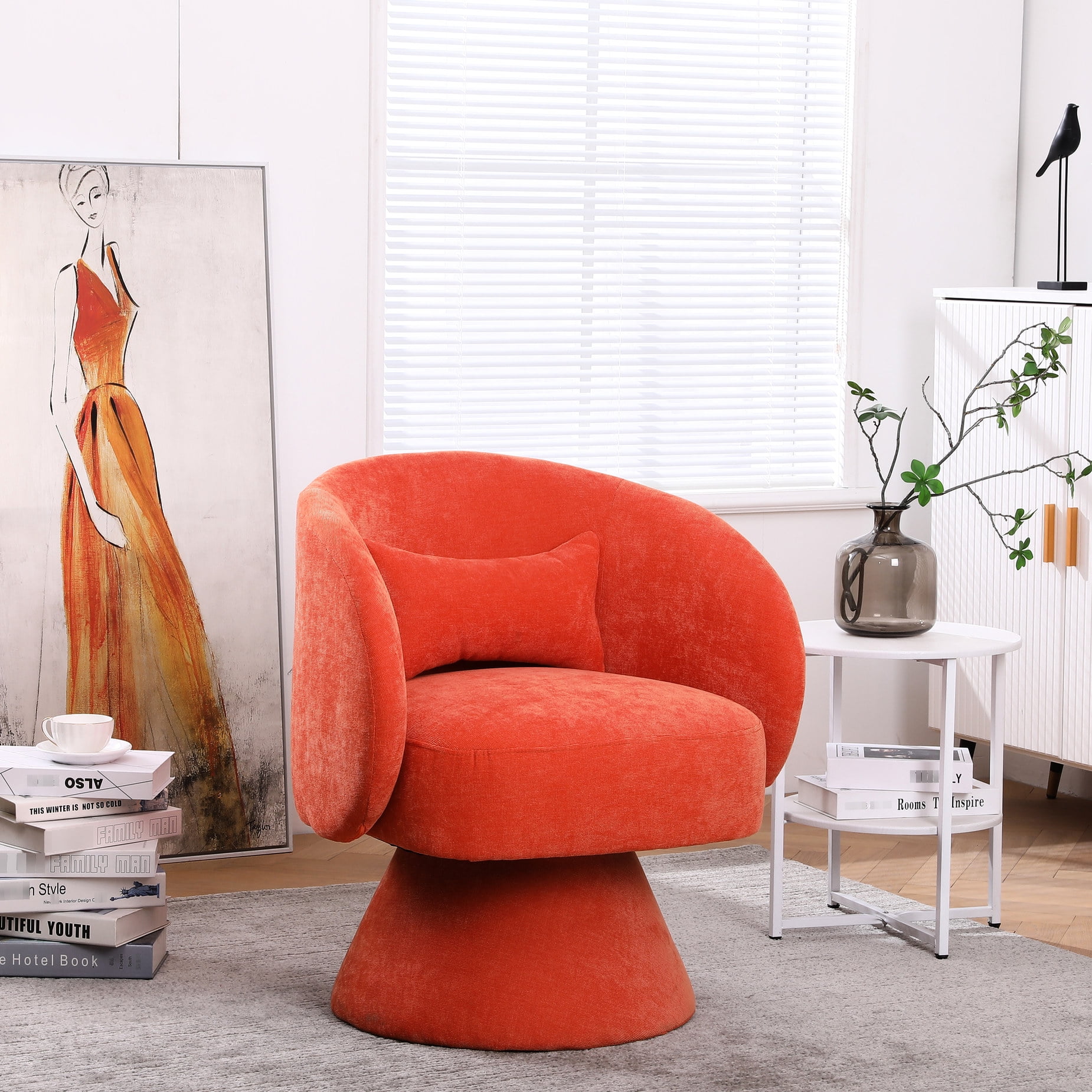 Orange main color | Swivel function in various rooms | Comfortable ...