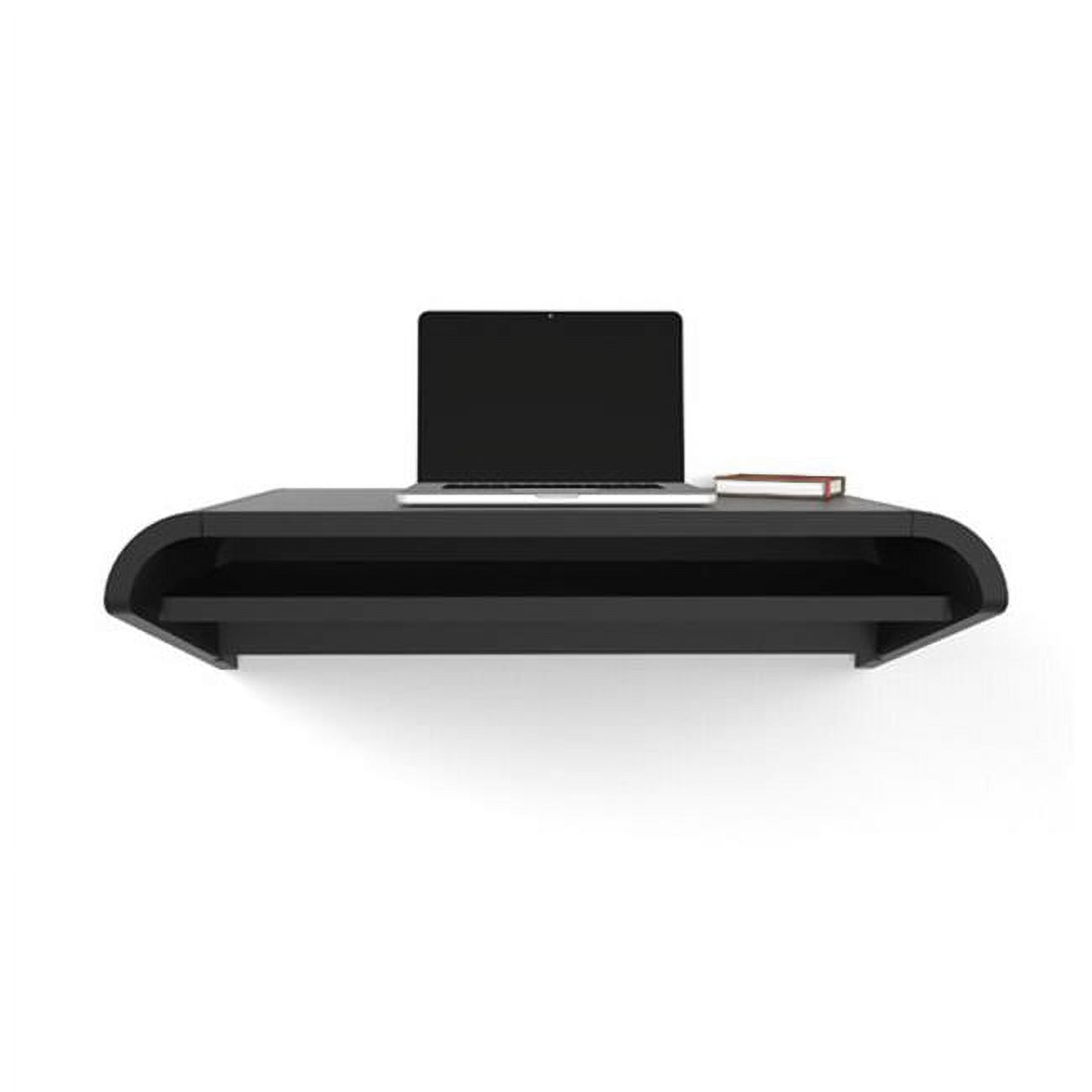 Orange22 Design Lab MIN-WD-BLK-SML Wall Mounted Desk With Pull Out ...