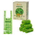 OrangeBio Small Compostable Biodegradable Dog Waste Bags with Handle ...