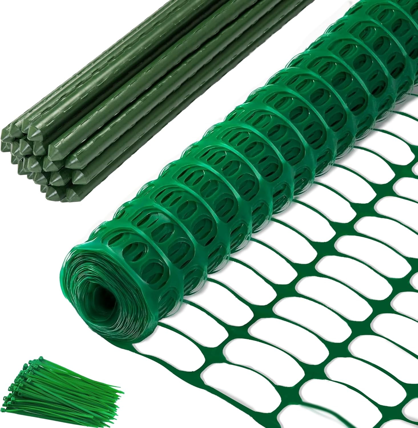 OrangeStar Garden Fence, 2-Pack 40" x 100' Temporary Fence Snow Fence ...